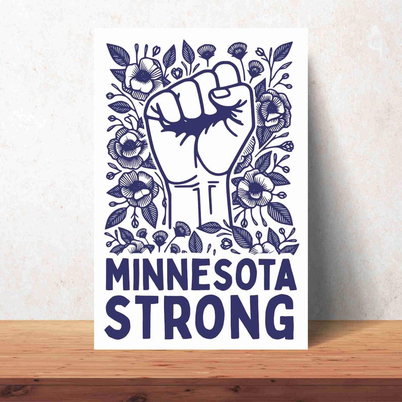 Ice Out Minnesota Anti ICE Protest Sign PRINTABLE, Protest Poster for ...