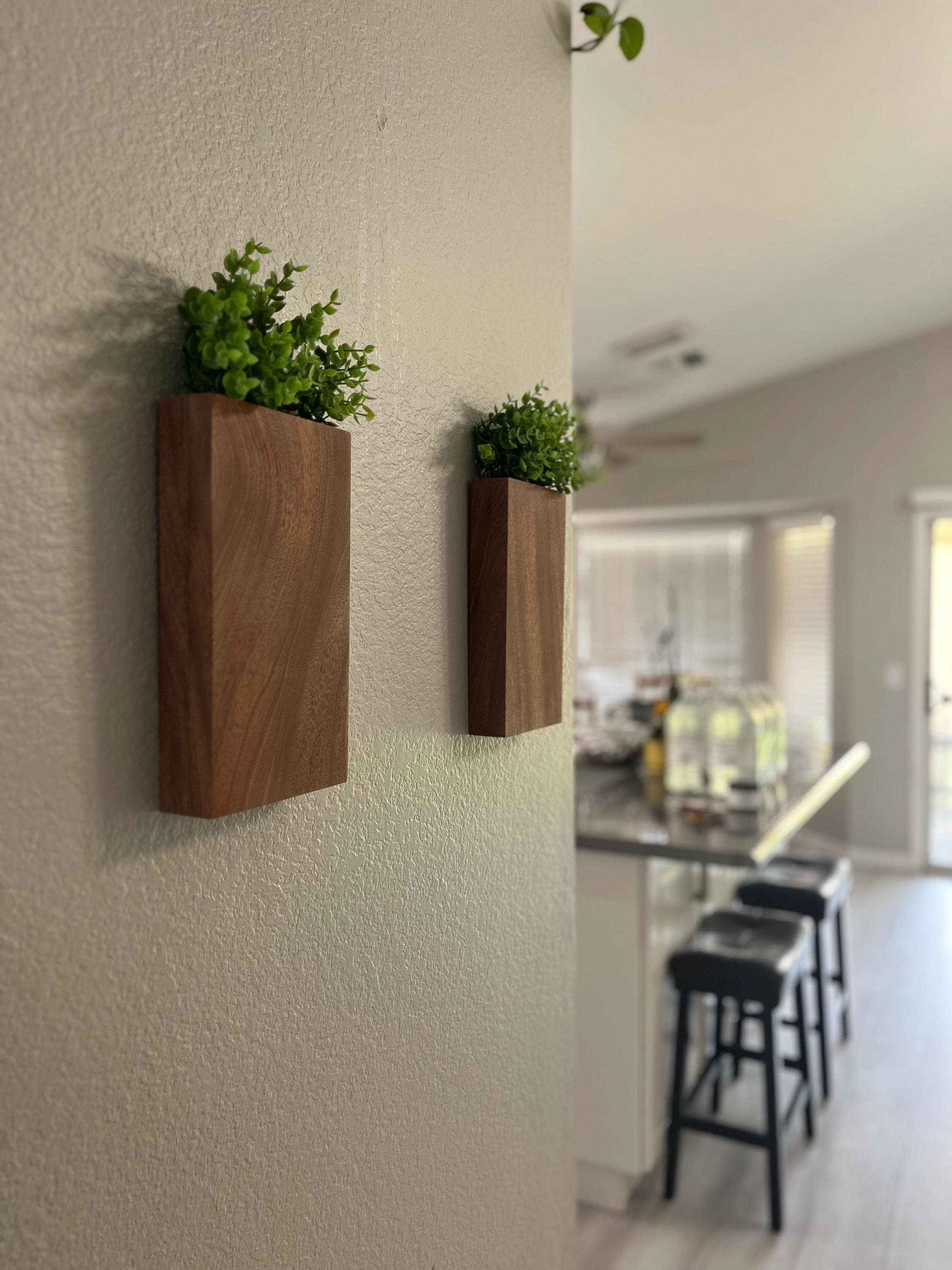 Wall Pockets | Sapele Hardwood | Real Hardwood | Wood Decor | Wall ...