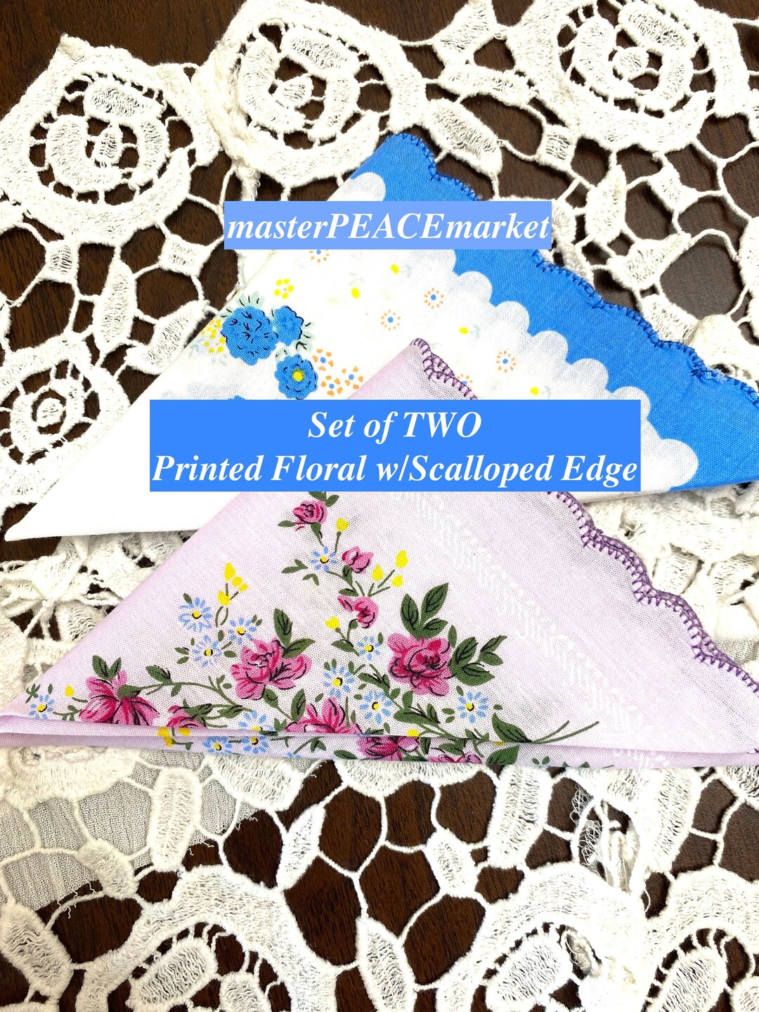 Vintage Style Hankies, Vintage Style Handkerchief, Vintage Style ...