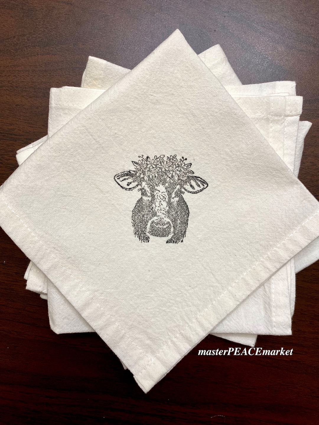 Cow Napkins, Country Table Napkins, Farm Animals, COWS, Set of 4 - Etsy
