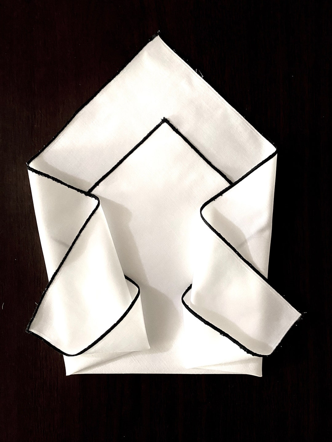 XL EGYPTIAN Cotton HANDKERCHIEFS White Handkerchiefs or Black ...