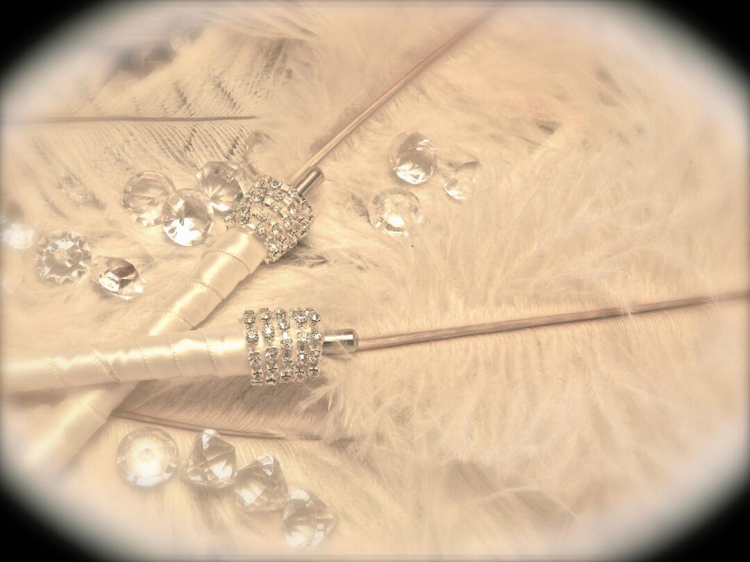 2- ELEGANT Luxury Wedding Pens, Wedding Pen Ostrich Feather Pen Guest ...