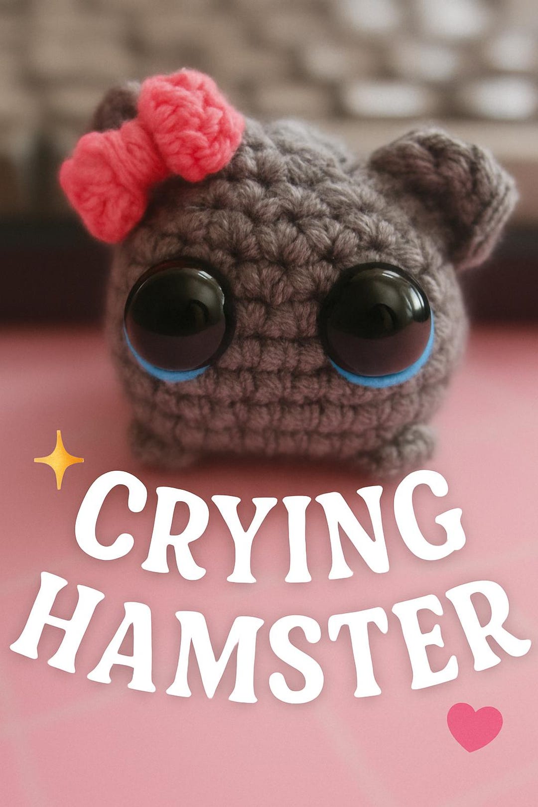 Crying Hamster Crochet Pattern – Amigurumi PDF Tutorial, Beginner ...