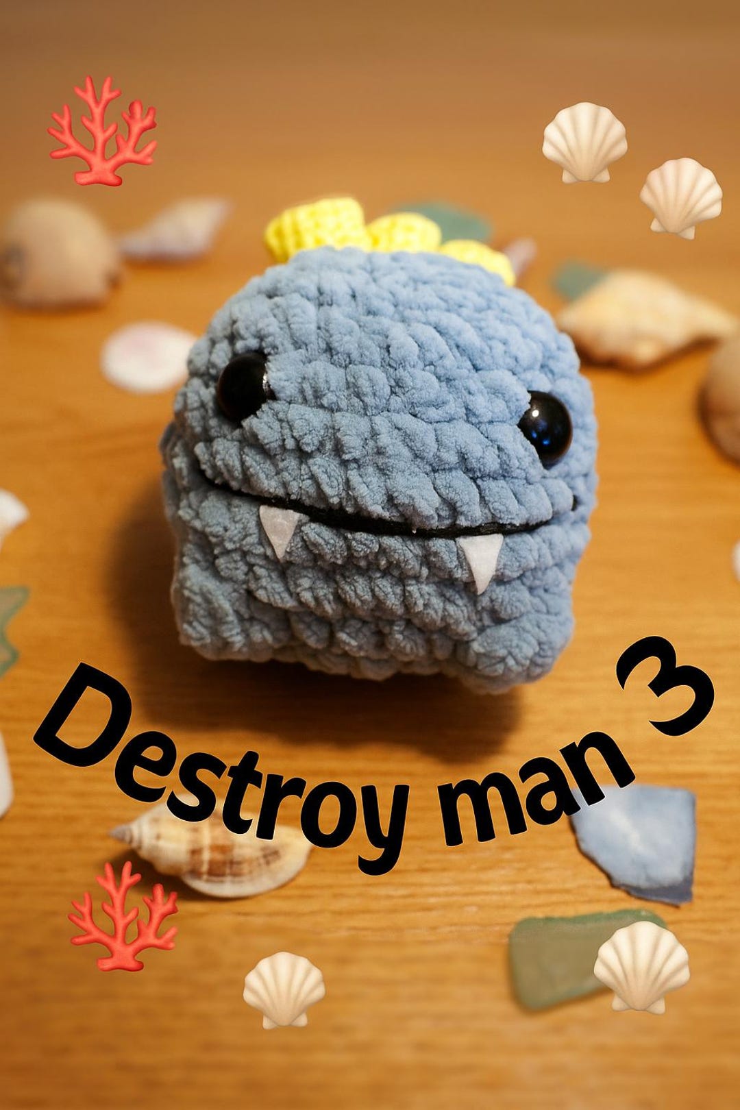 Destroyman 3 Crochet Pattern PDF – Deepwoken Inspired Amigurumi Plushie ...