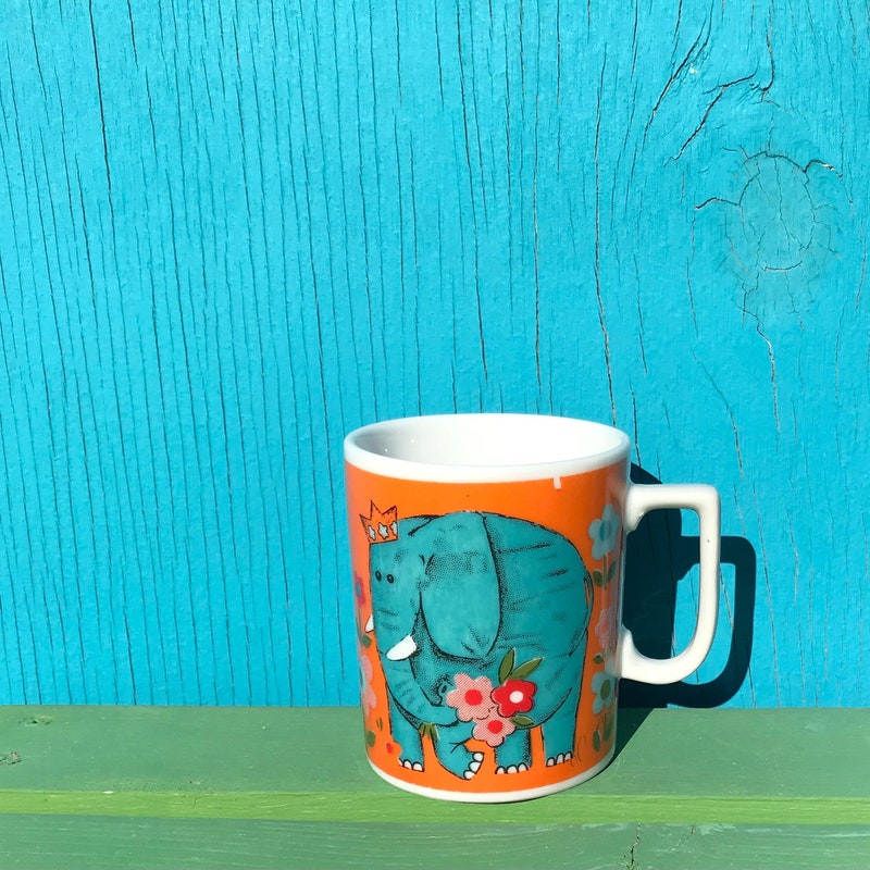 Orange Elephants - Etsy