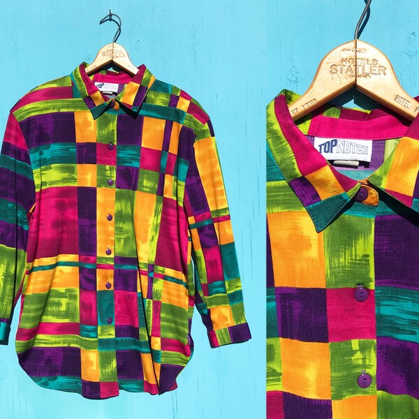 90s Color Block - Etsy