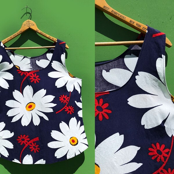 Daisy Print Top - Etsy