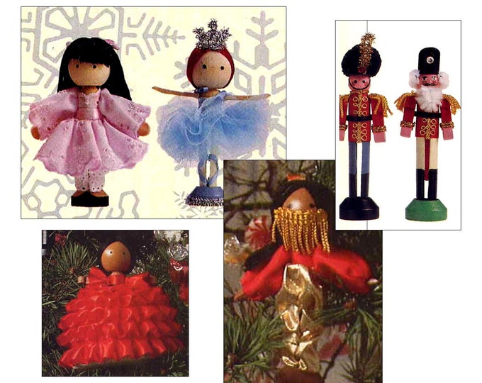 Vintage Nutcracker Suite Clothespin Dolls Pattern Sugarplum Fairy ...