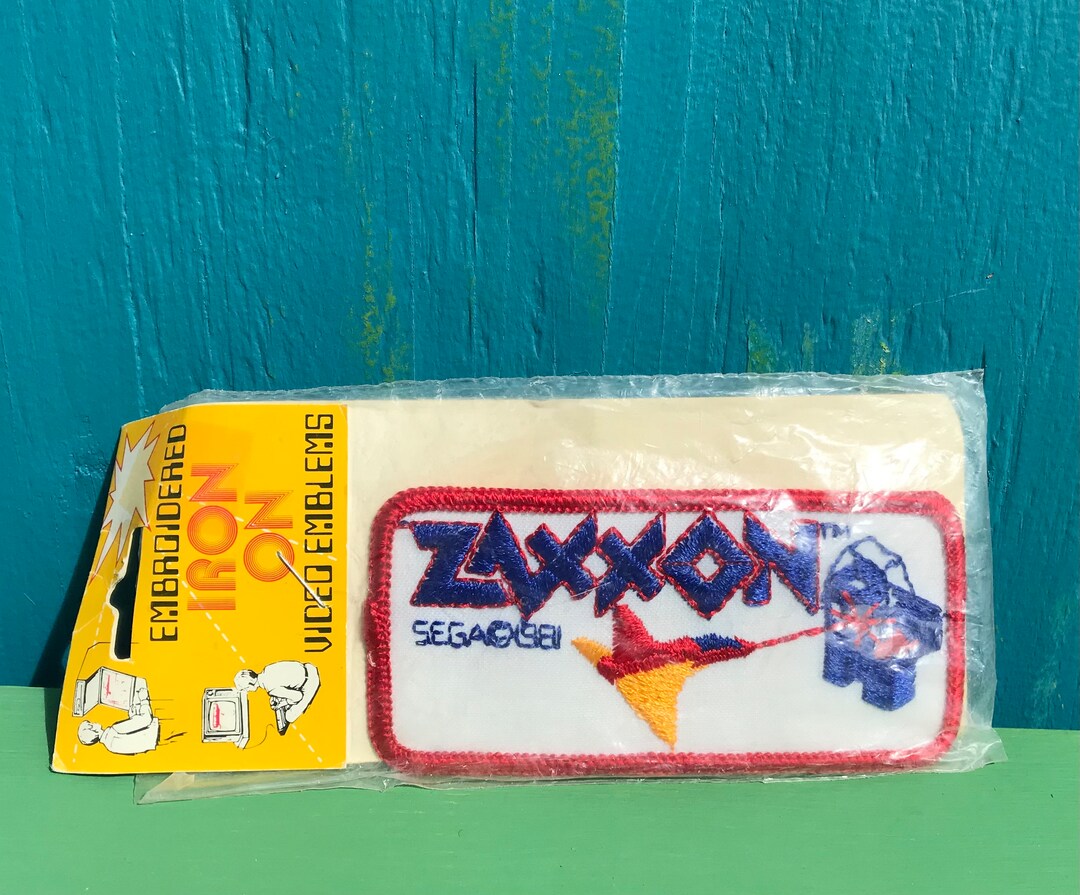 1980s Zaxxon Patch Embroidered Applique Iron or Sew on Vintage Video ...