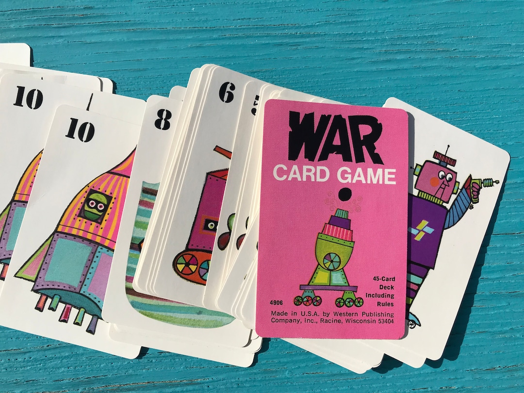 1970s Whitman War Card Game Vintage Playing Cards Fun Graphics - Etsy