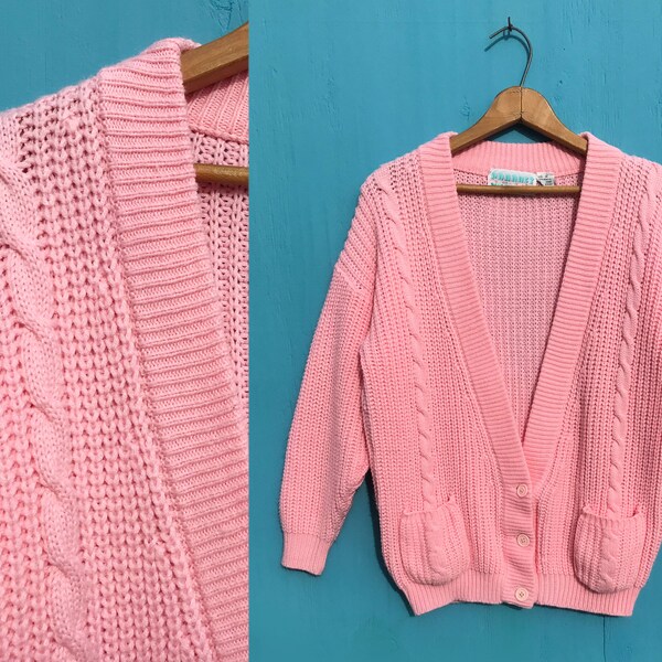 Acrylic Cardigan - Etsy