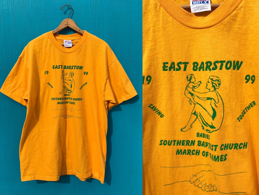 1999 Barstow March of Dimes T Shirt Souvenir Saving Babies Size Extra ...