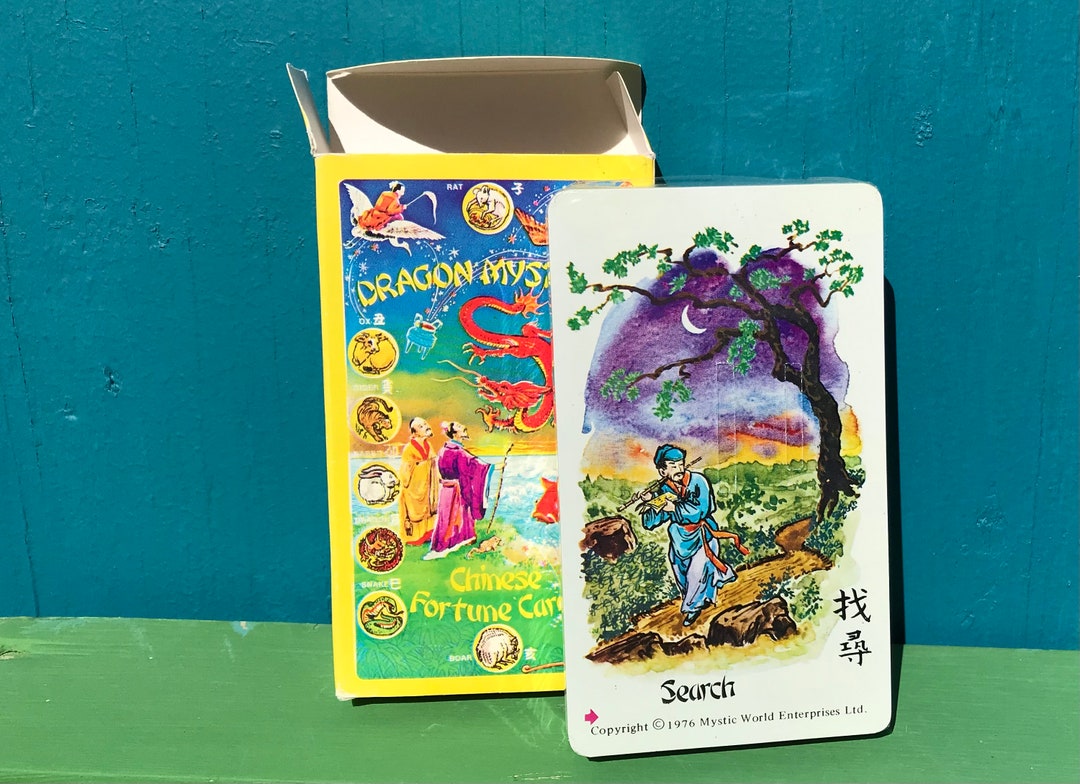 1970s Chinese Fortune Telling Cards Never Used Dragon Mystique - Etsy