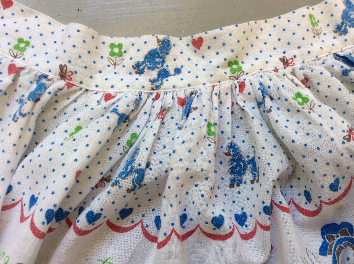 Vintage Apron Mother Hubbard & Her Poodle - Etsy
