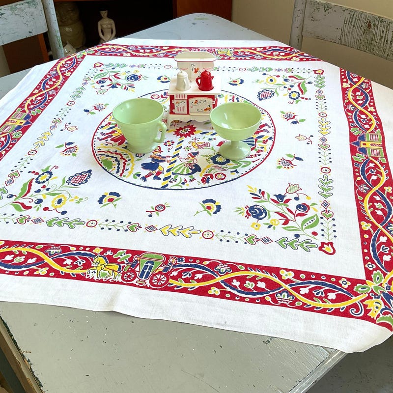 Dutch Tablecloth - Etsy