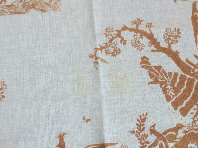 Vintage Tablecloth Southern Belles Feed the Pheasants Retro | Etsy