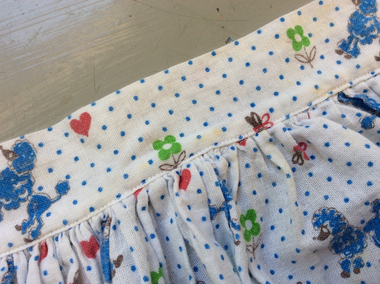 Vintage Apron Mother Hubbard & Her Poodle - Etsy