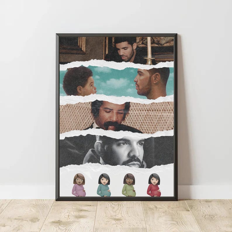 Drake Album Cover Posters, Bundle Set of Hip Hop Posters, Music Wallart ...