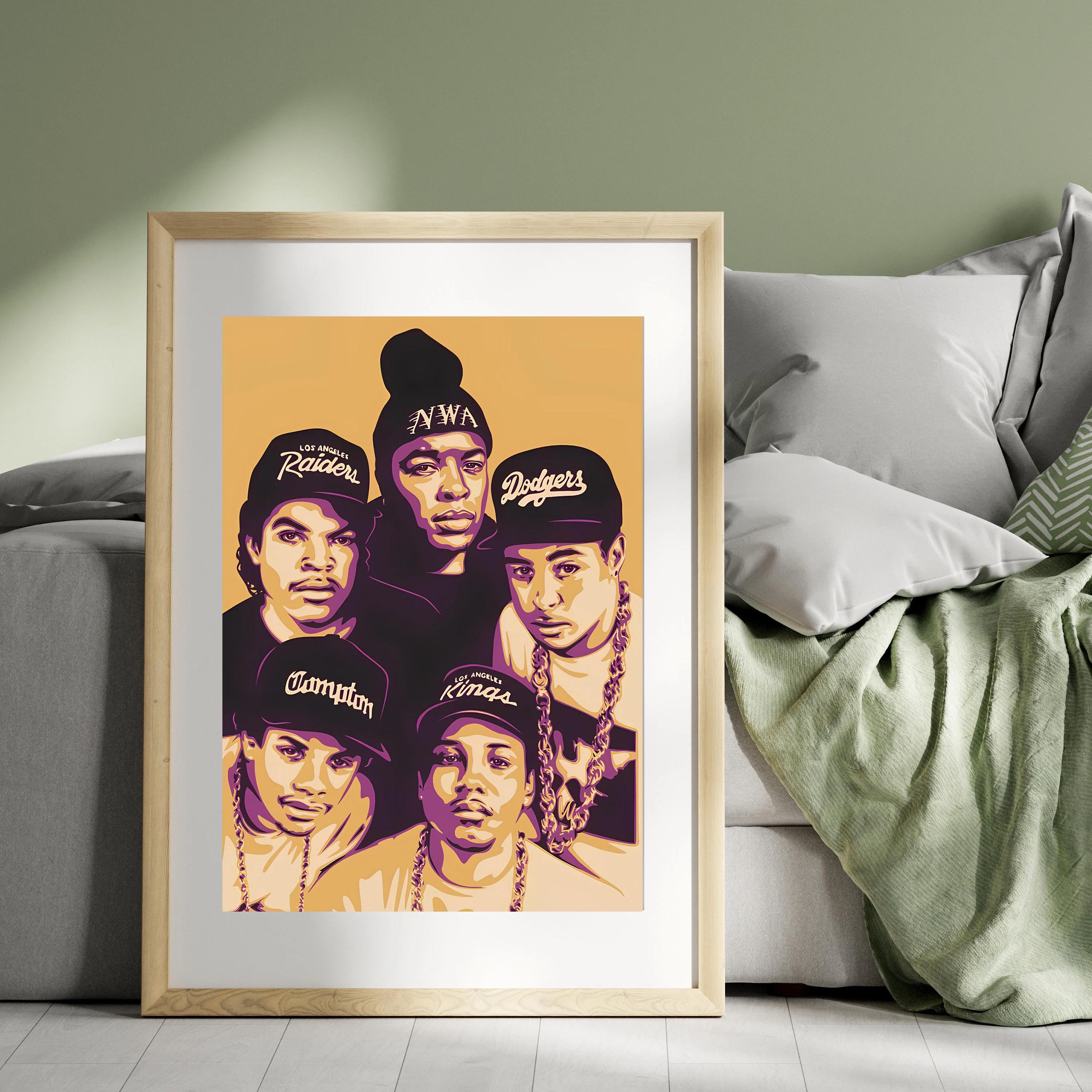 Old School Hip Hop Wall Gallery Art | Rap Home Decor | 2pac, Biggie ...