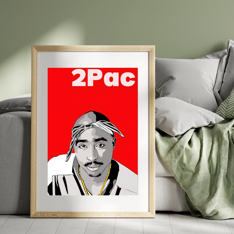 Old School Hip Hop Wall Gallery Art | Rap Home Decor | 2pac, Biggie, NWA Posters | Digital Music ...