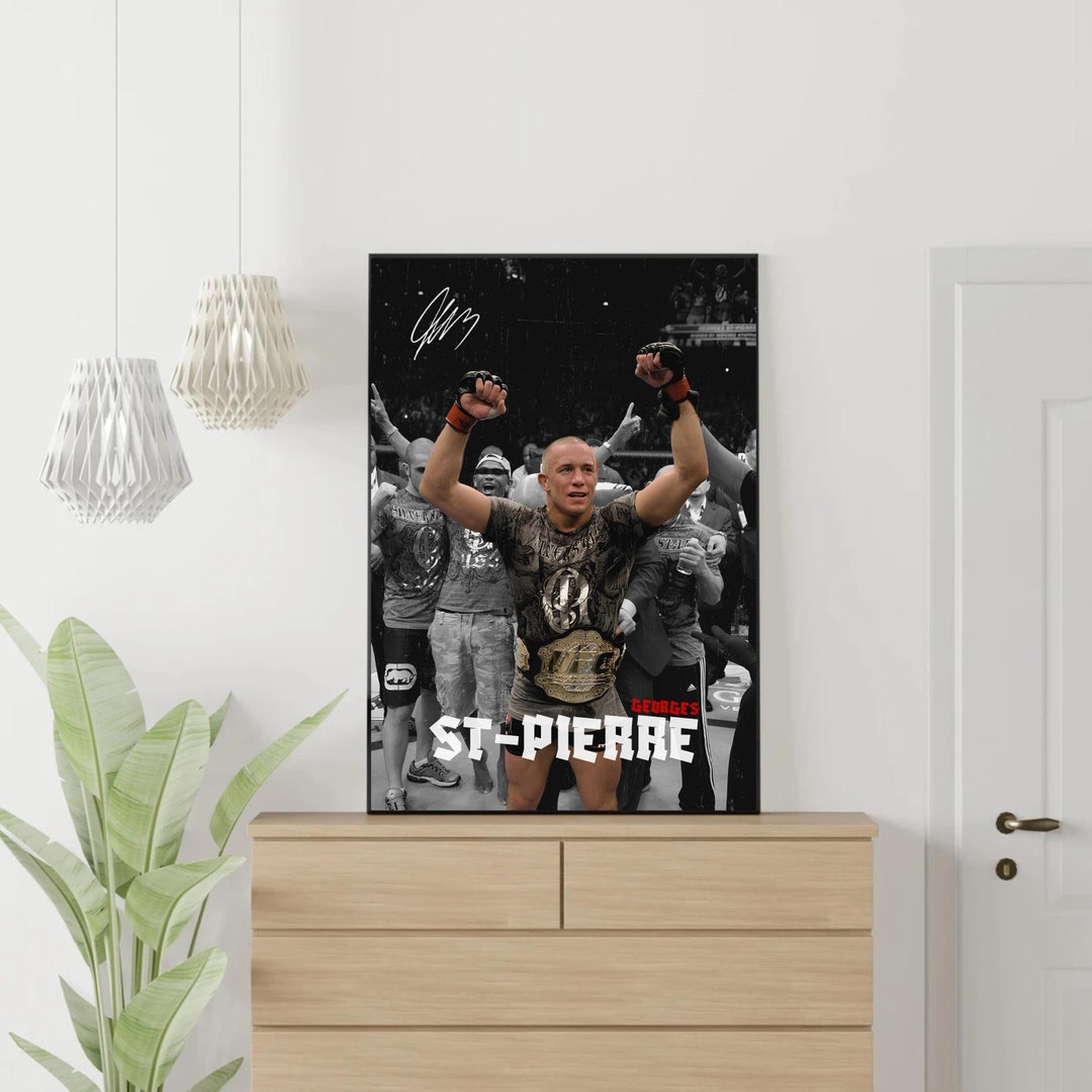 Georges St-pierre Poster, GSP Poster, Mma Poster, Sport Wall Art ...