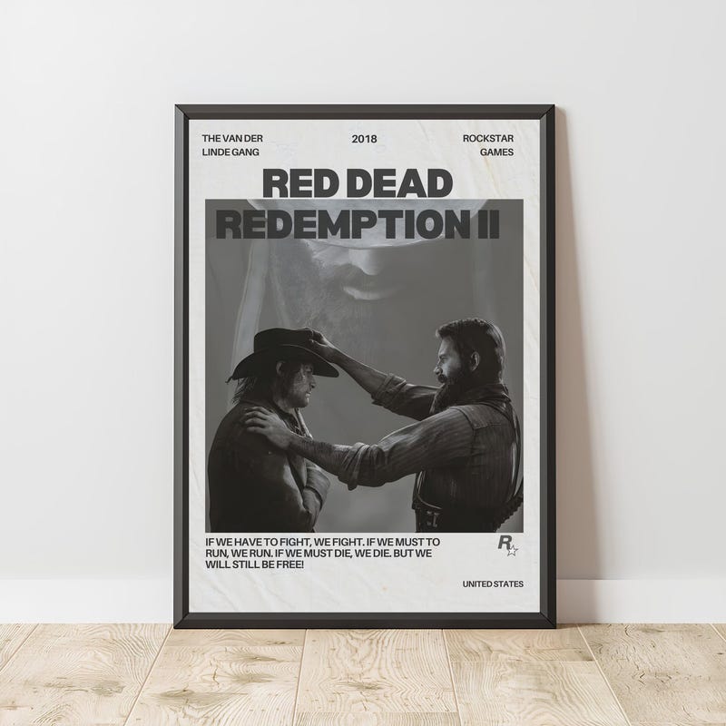 Red Dead Redemption 2 Poster - Etsy