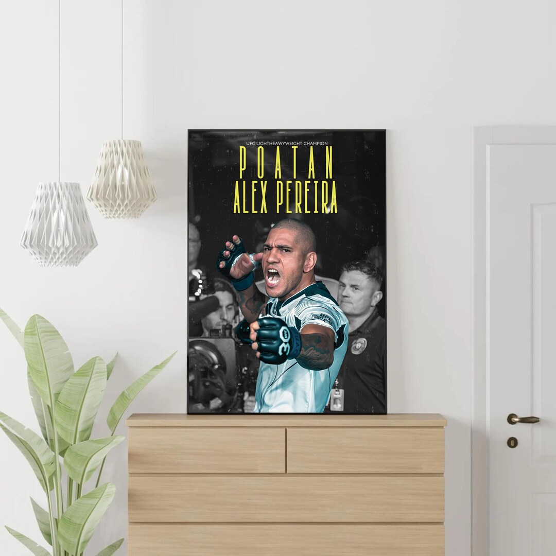 Alex Poatan Pereira Poster, Mma Poster, Sport Wall Art, Bedroom Wall ...