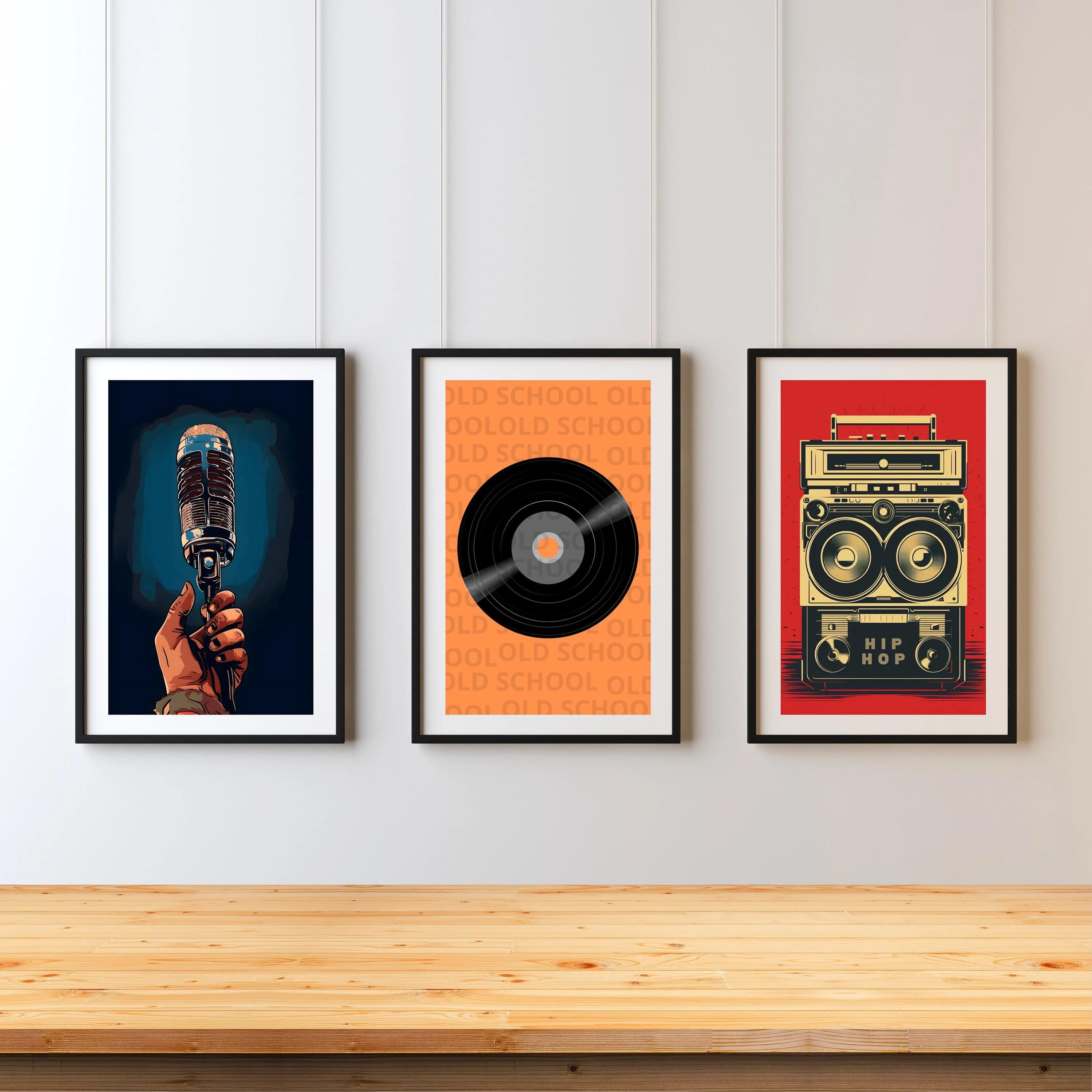 Old School Hip Hop Wall Gallery Art | Rap Home Decor | 2pac, Biggie ...