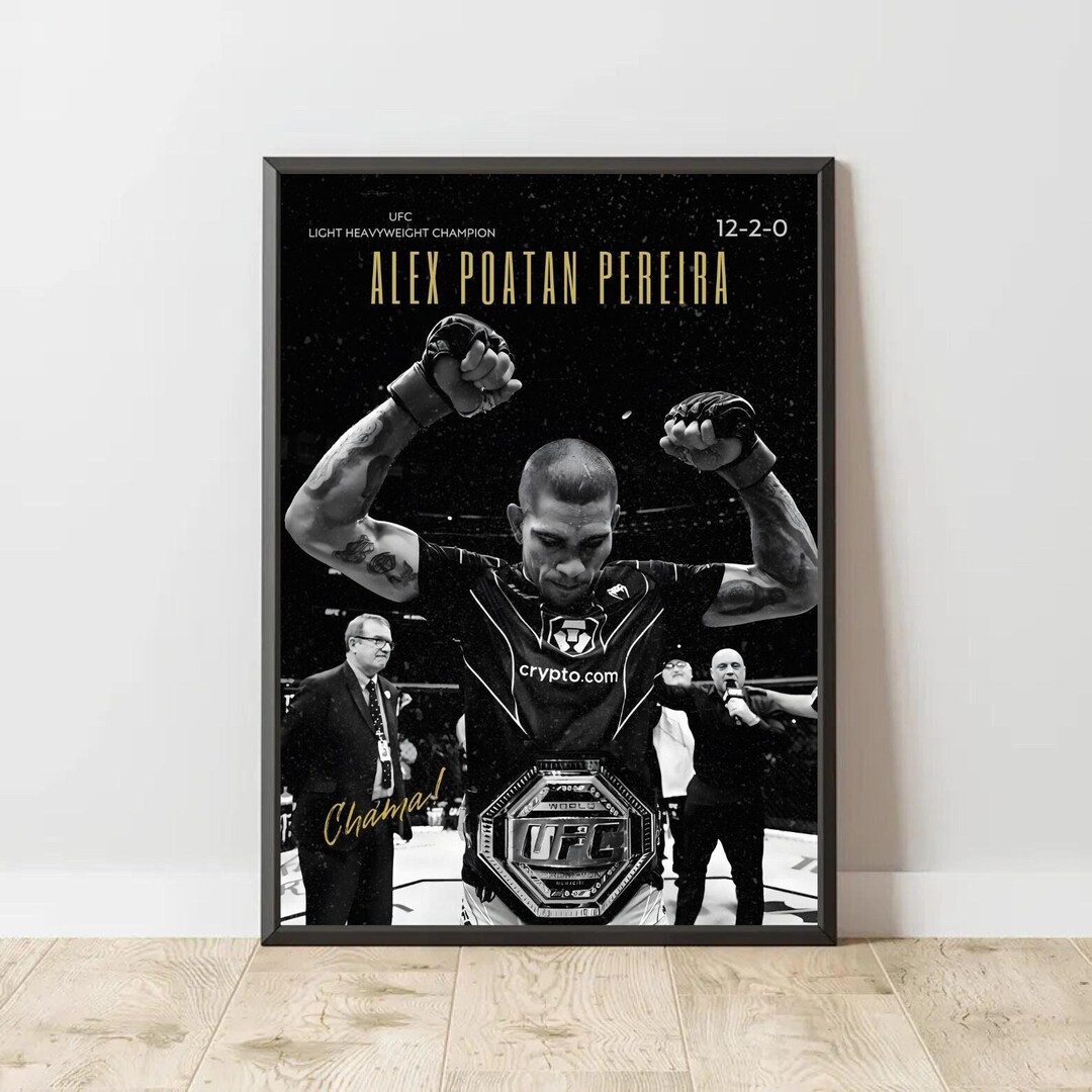 Alex Poatan Pereira Poster, MMA Poster, Fighter Motivation, Bedroom ...