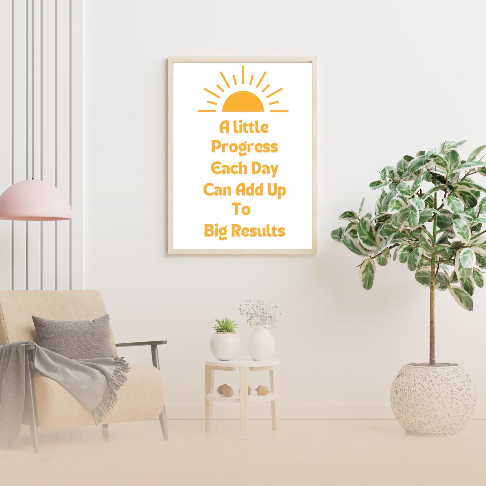 A Little Progress Each Day Can Add up to Big Results Positive Poster ...