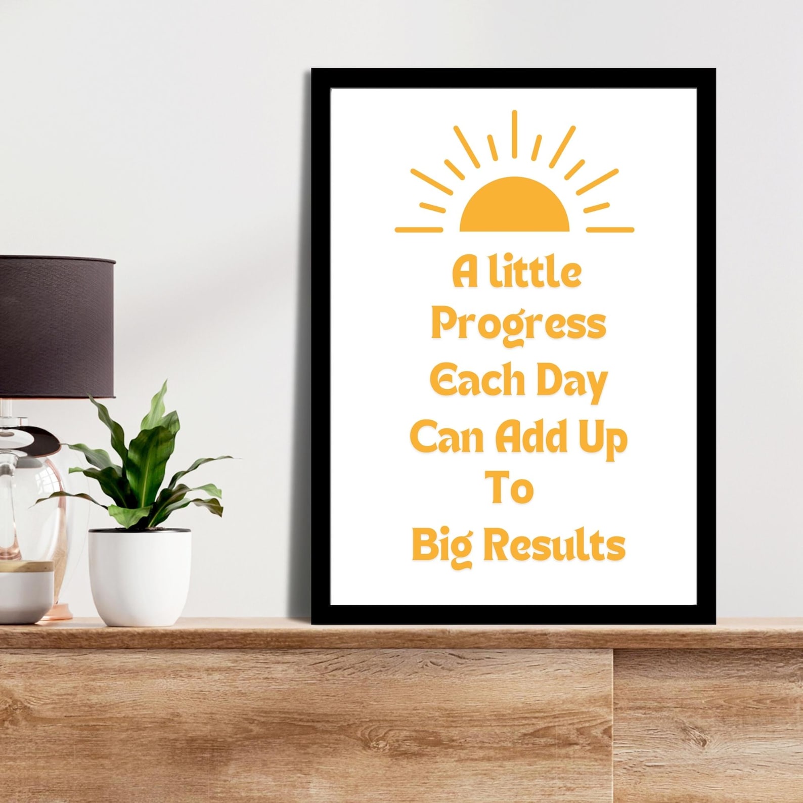 A Little Progress Each Day Can Add up to Big Results Positive Poster ...