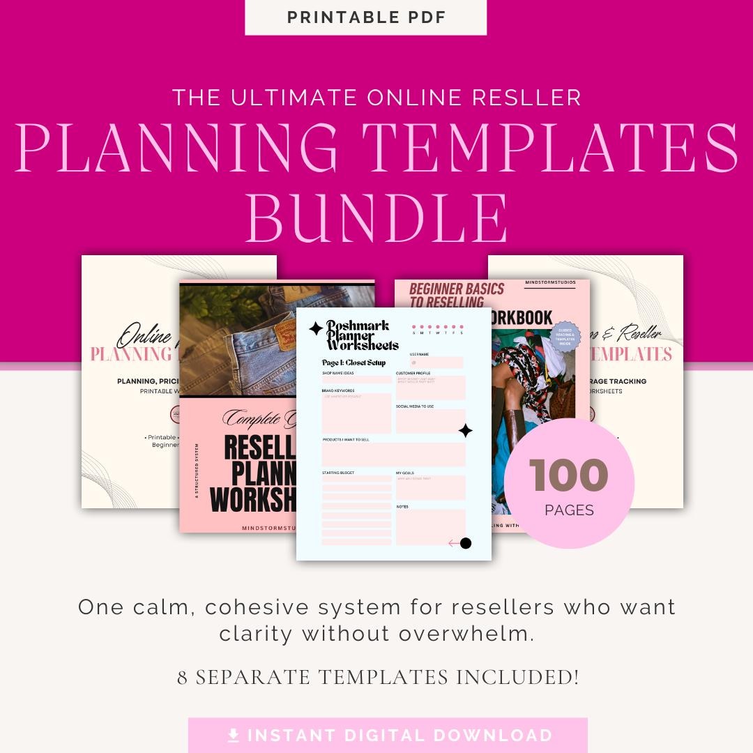 Ultimate Reselling Planning Bundle | Complete Printable System Online ...