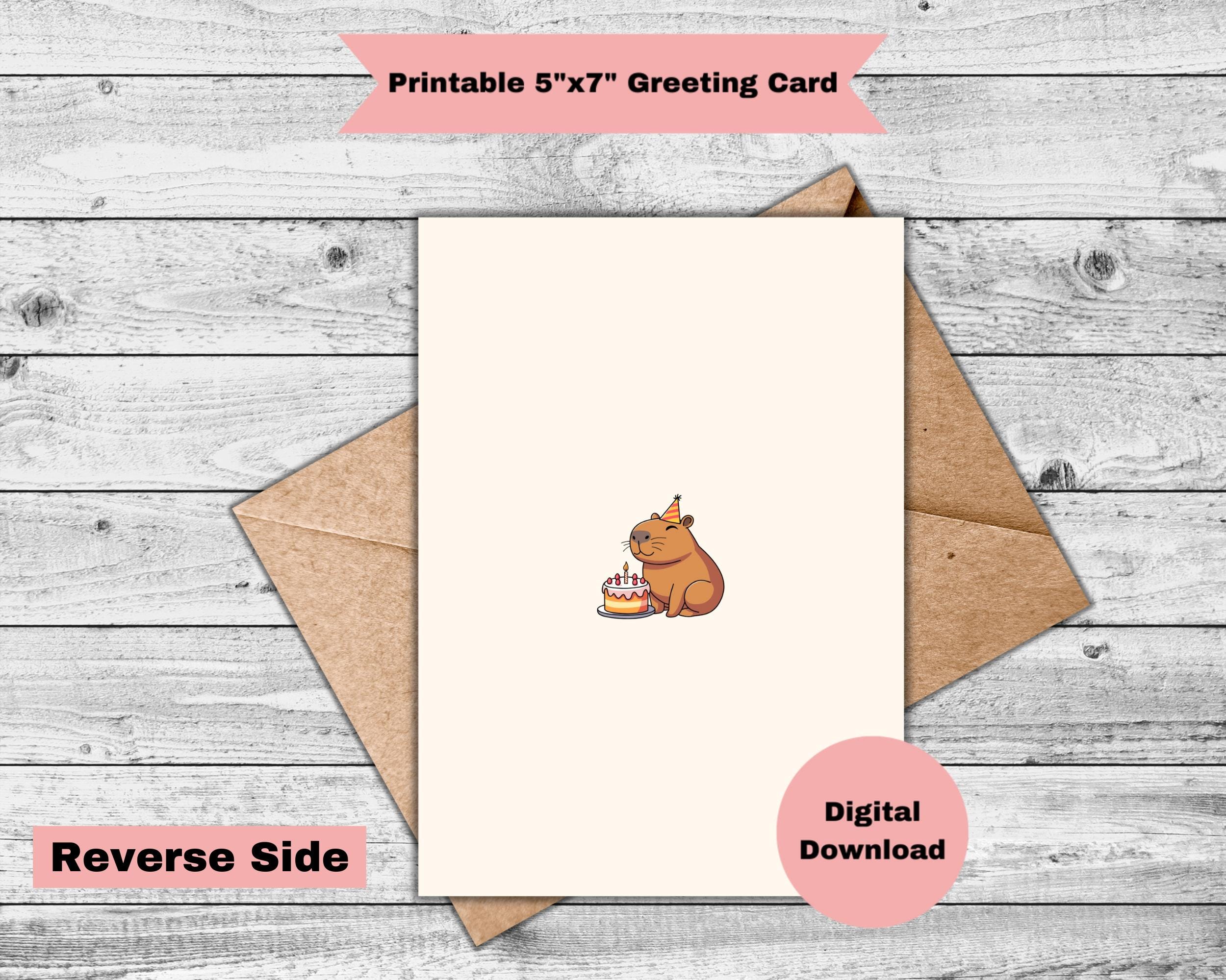 Cappy Birthday Card - DIGITAL Download - Printable Birthday Card ...