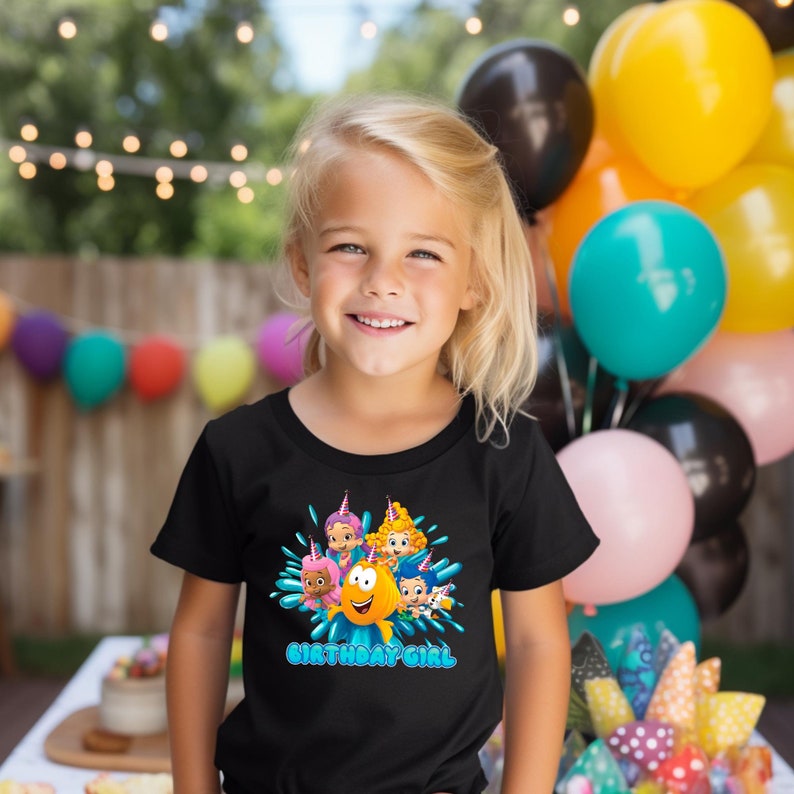 Bubble Guppies Birthday Shirt, Personalized Gift, Birthday, Custom Shirt, Birthday Gift, Custom ...