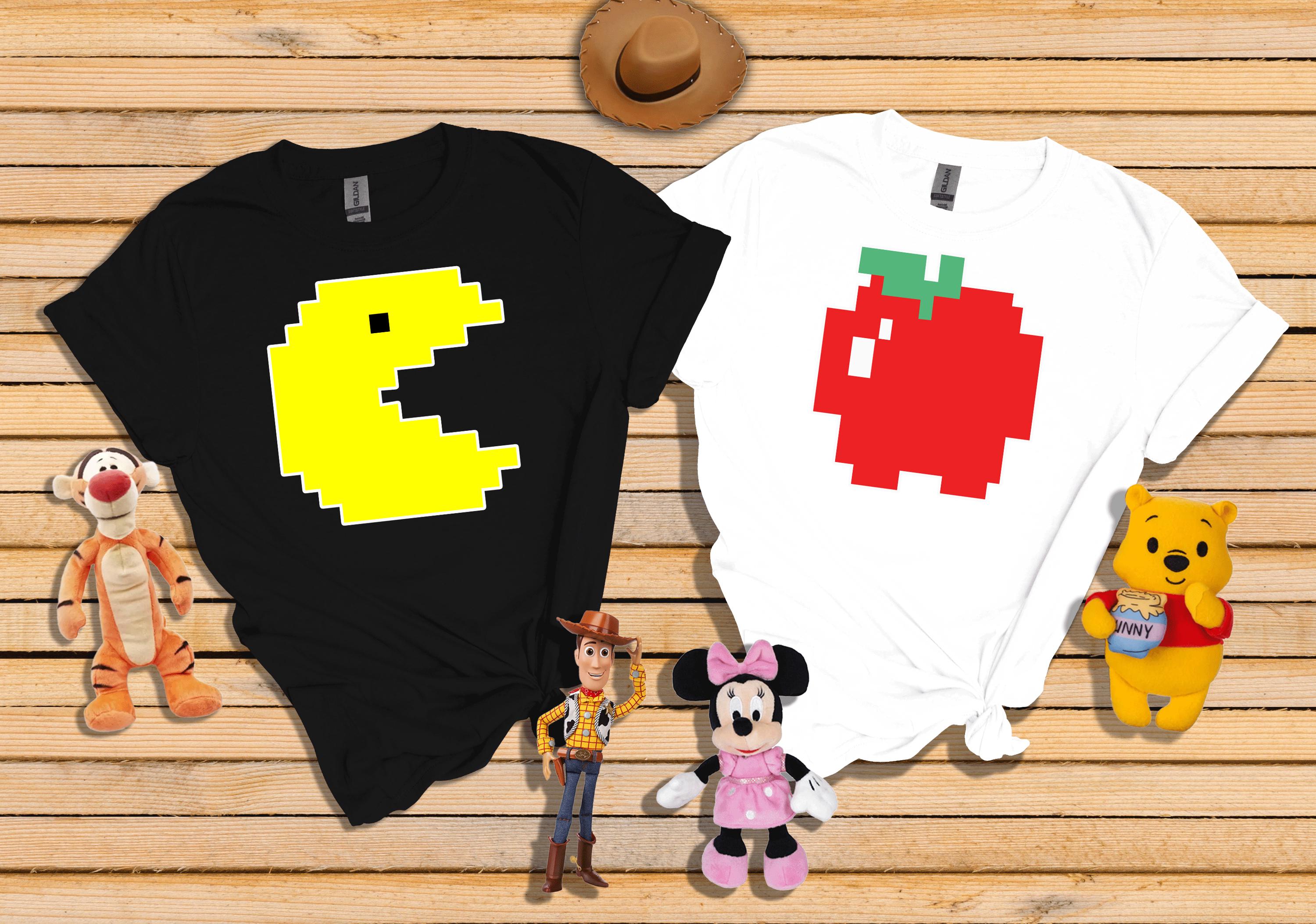 Pac Family Shirts, PC Man Retro Game Shirt for Kids, Video Game Shirt ...