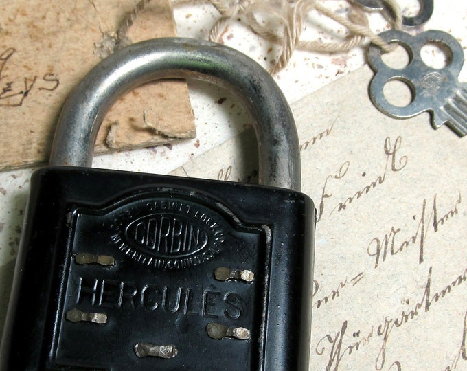Vintage Love Lock Hercules Padlock - Etsy