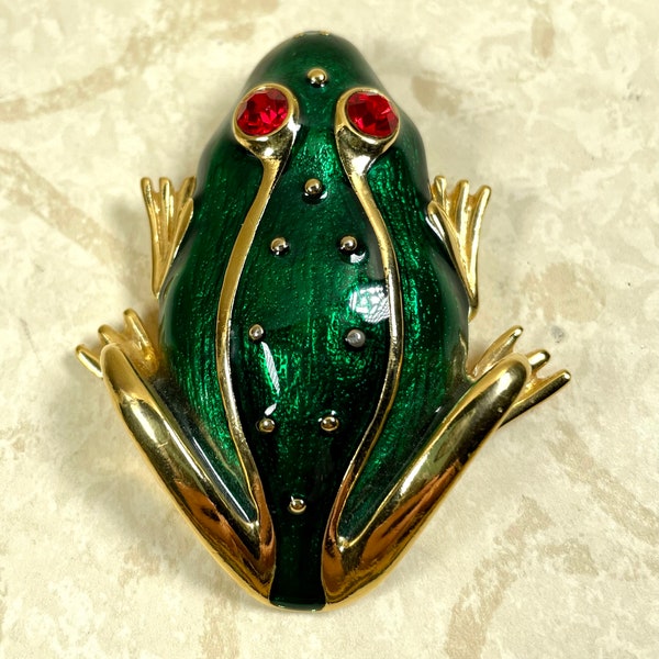 Frog Brooch - Etsy