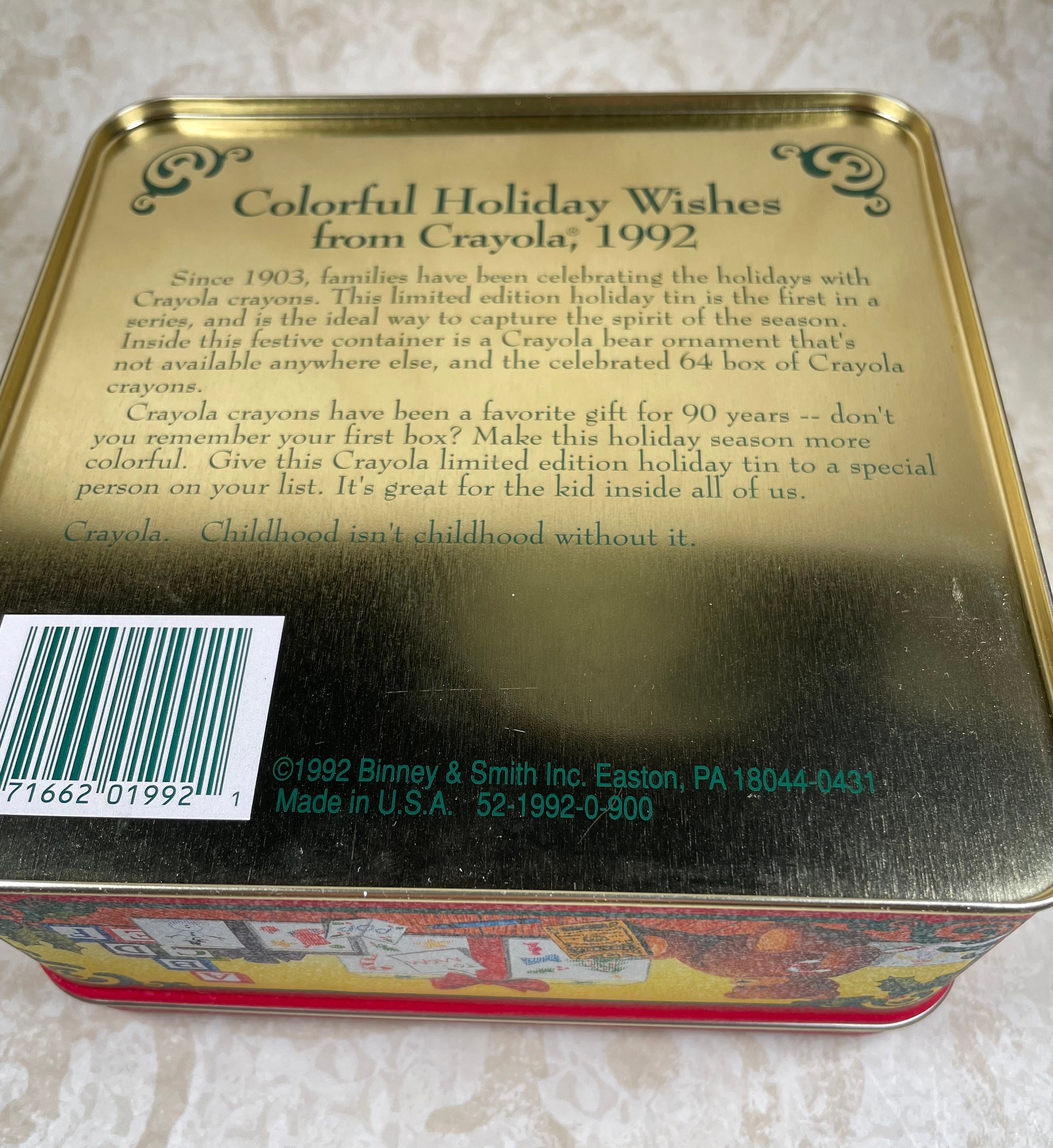 1992 Limited Collectors Edition Crayola Crayon Tin With Original ...