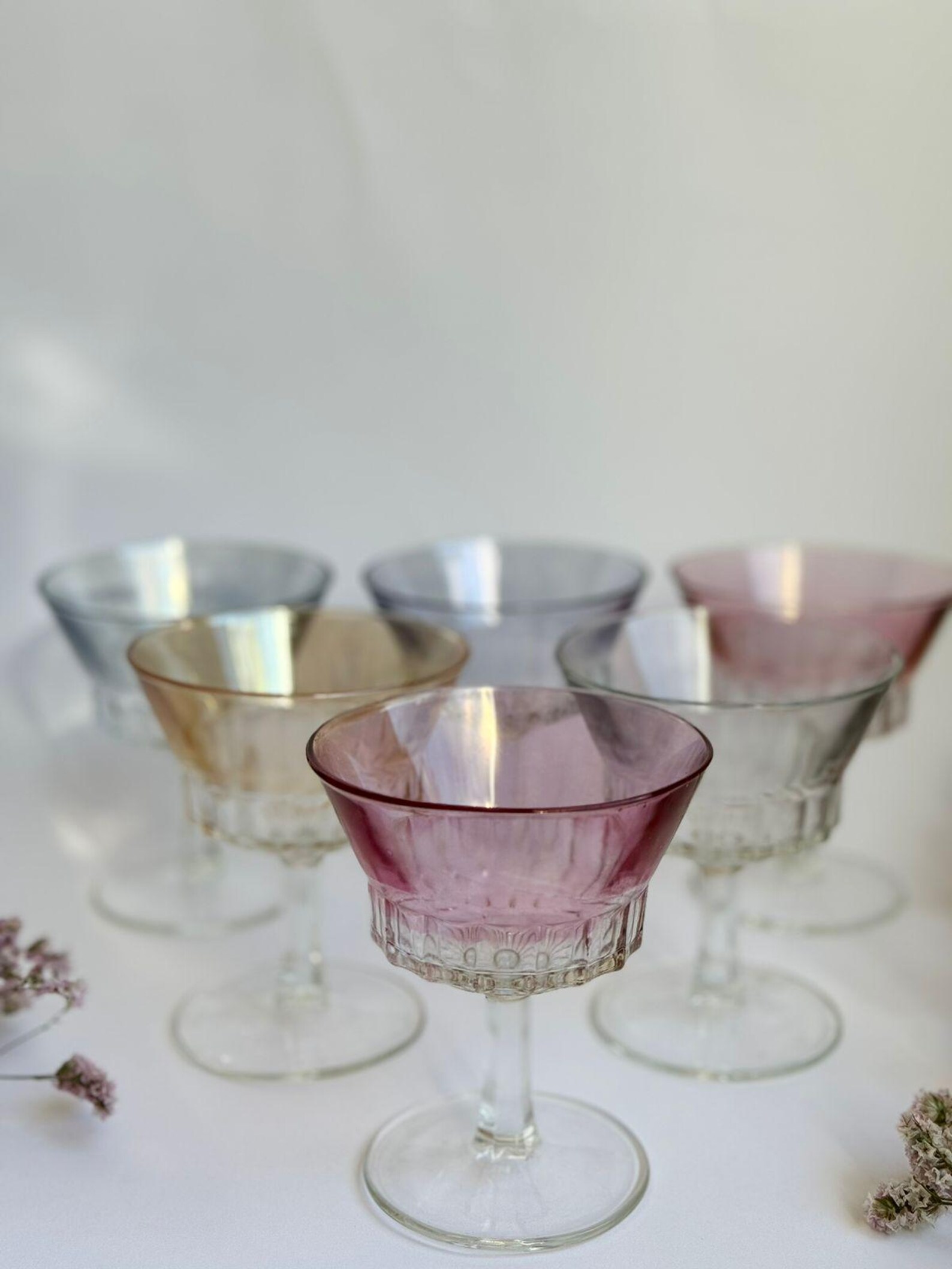 Rare Vintage 1970s Spain Finelsa Glassware Set of 6 Glasses - Etsy