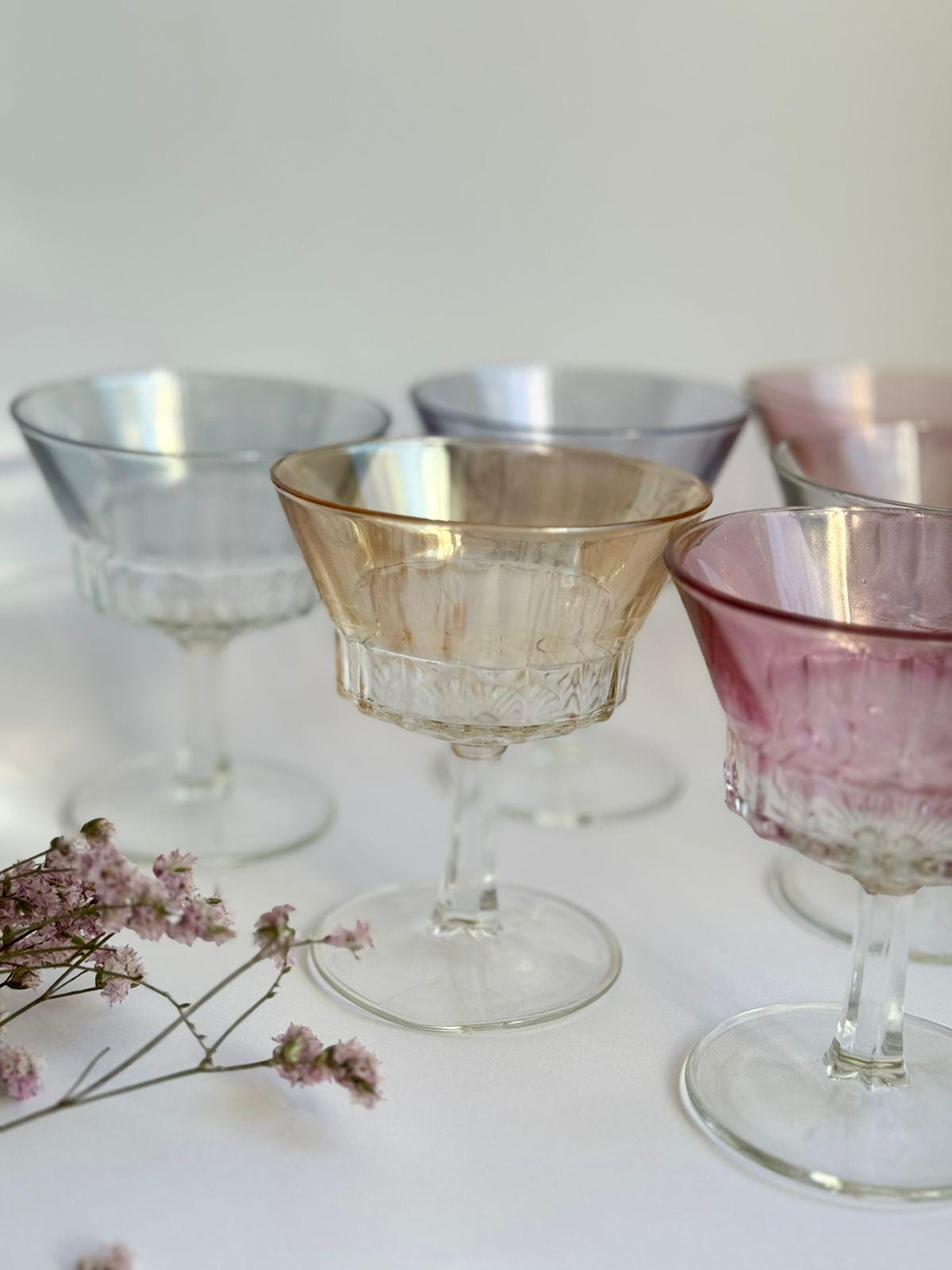 Rare Vintage 1970s Spain Finelsa Glassware Set of 6 Glasses - Etsy