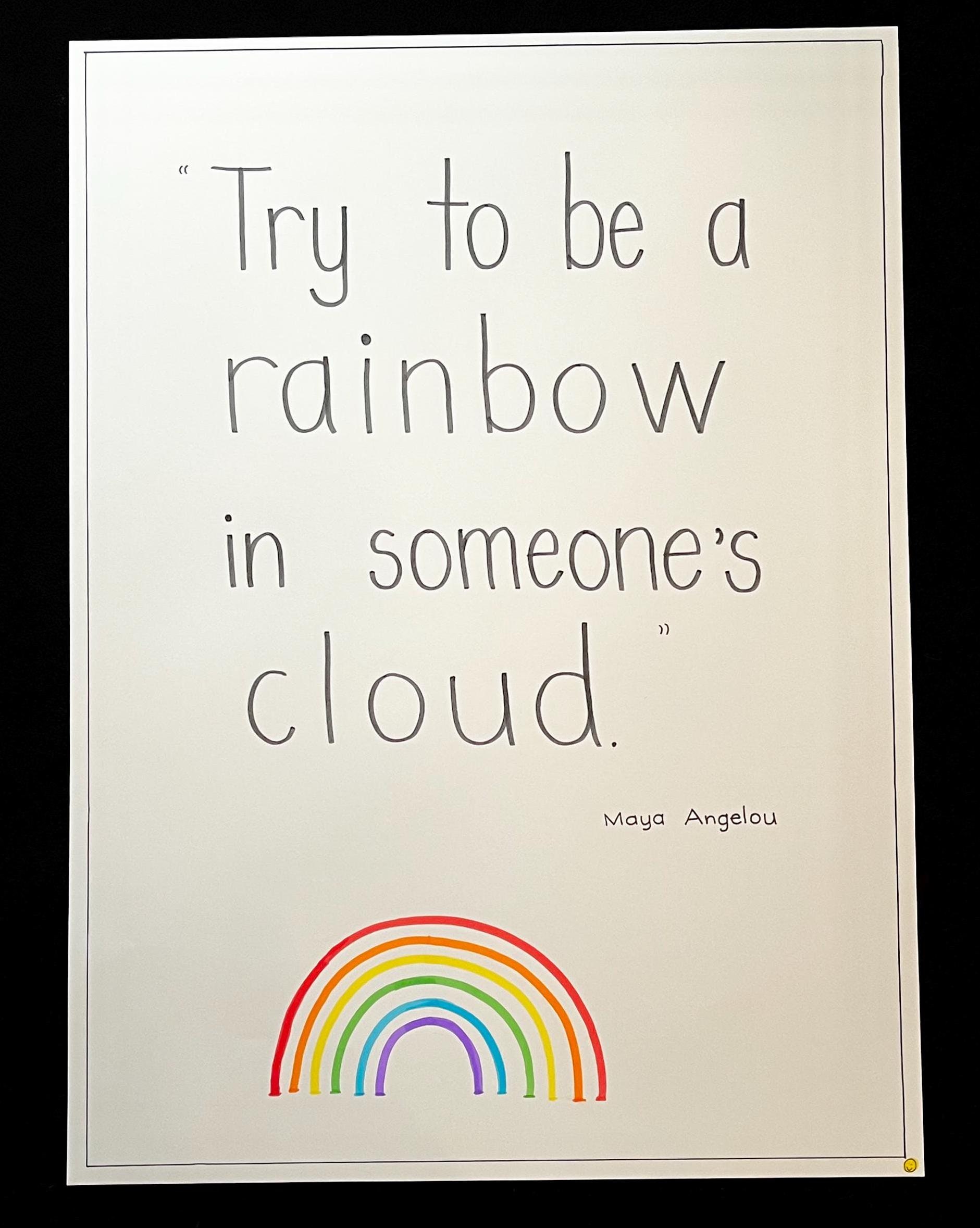 Be A Rainbow Handmade Anchor Chart, Poster, School, Teaching, Classroom ...