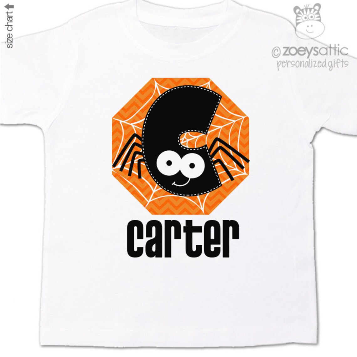 Halloween Shirt Spooky Spider in Web Personalized Tshirt - Funny Custom ...