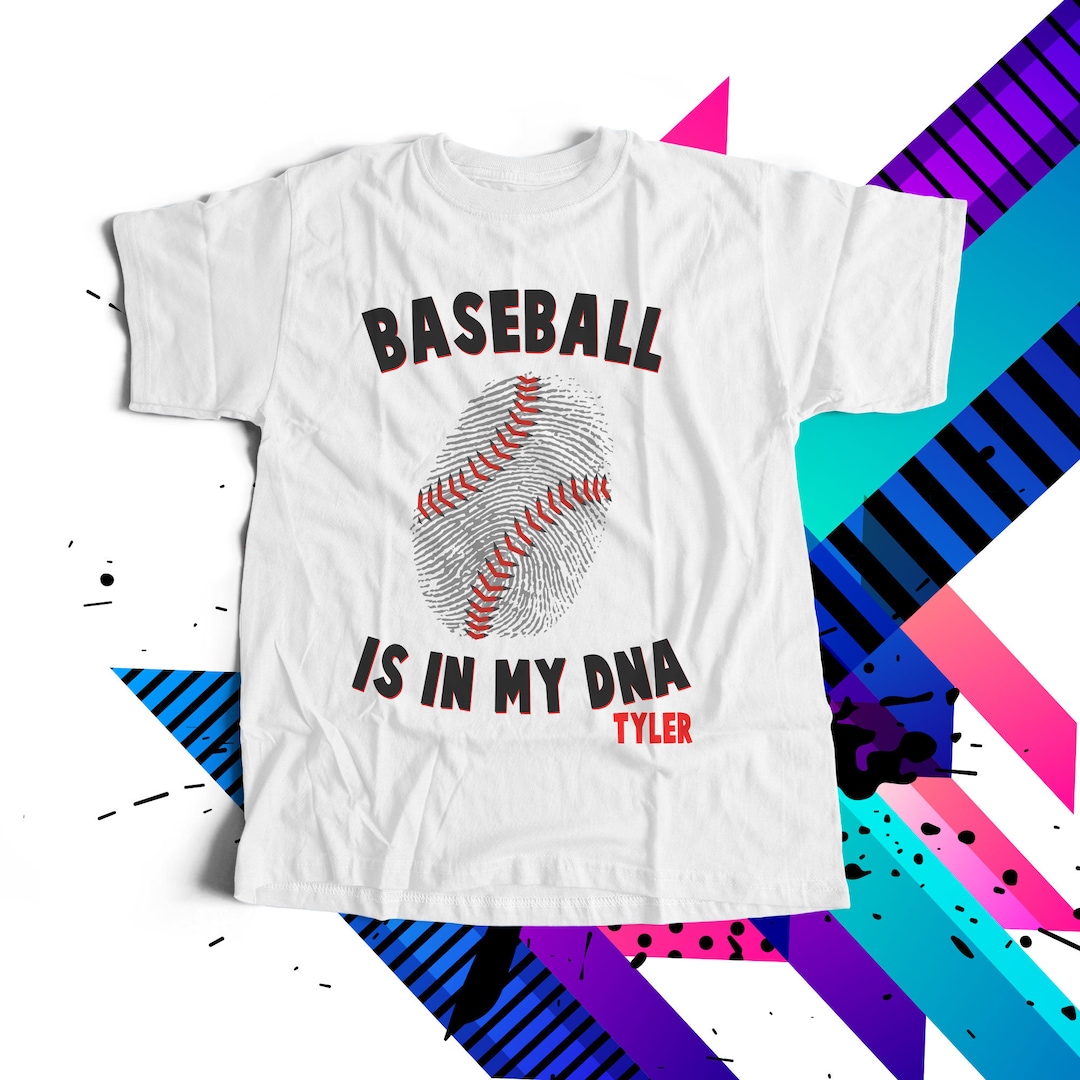 Kids Baseball Shirt | Dna Fingerprint Baseball Tshirt | Baseball ...