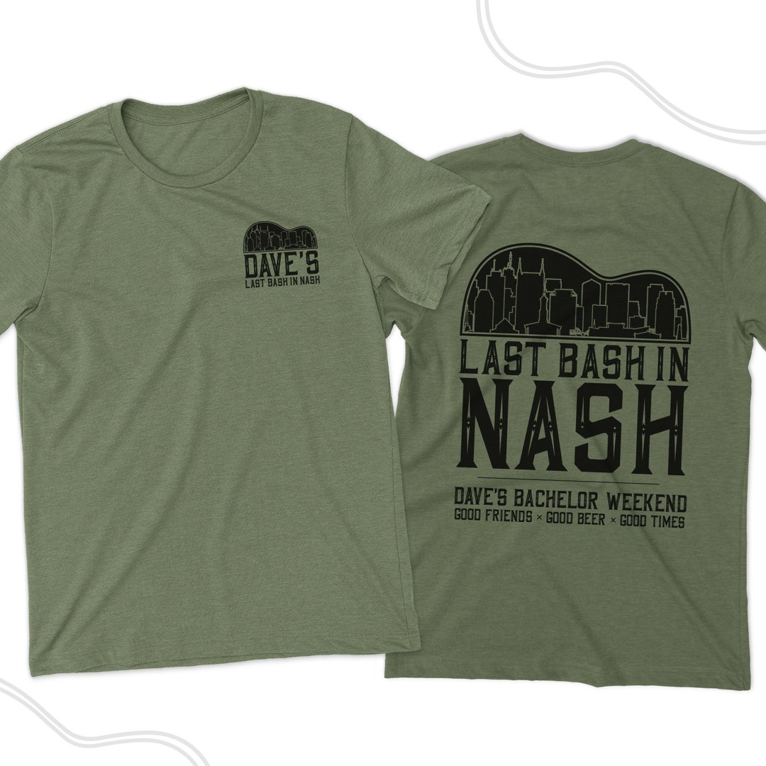 Bachelor Party Shirt | NASH BASH Personalized Bachelor Party T-shirt ...