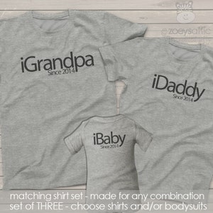 Matching Shirts for Dad, Grandpa, Baby - Father's Day Shirts ...