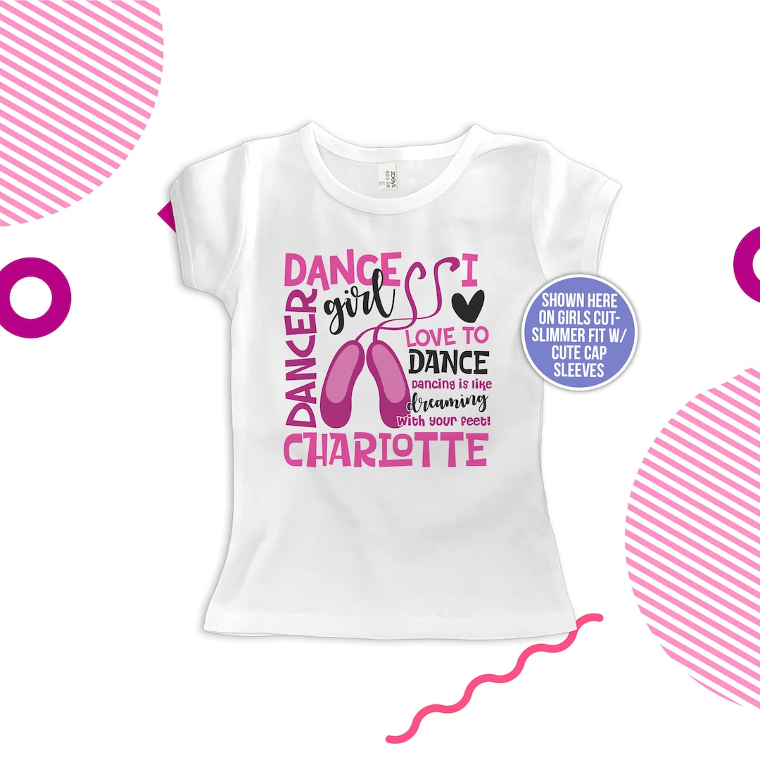 Childrens Personalized Shirt-dance Girl Ballet Adorably Personalized T ...