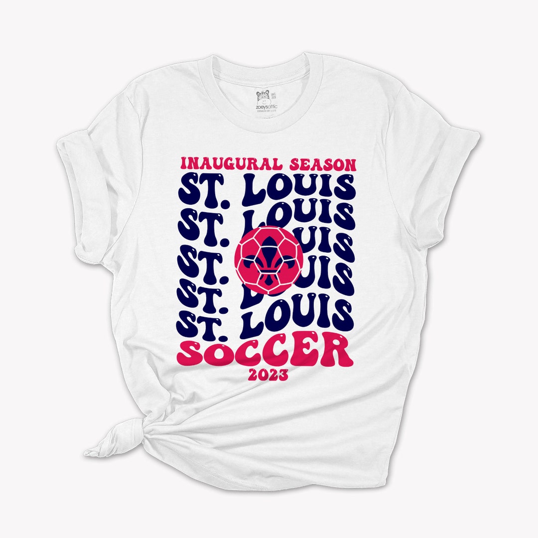 Inaugural Season St Louis Soccer Shirt | St Louis Soccer Wavy Text ...