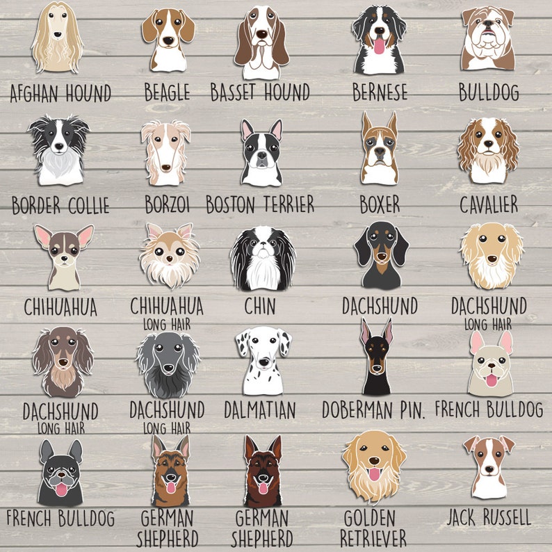 Personalized Dog Breed Pet's First Christmas Photo | Etsy