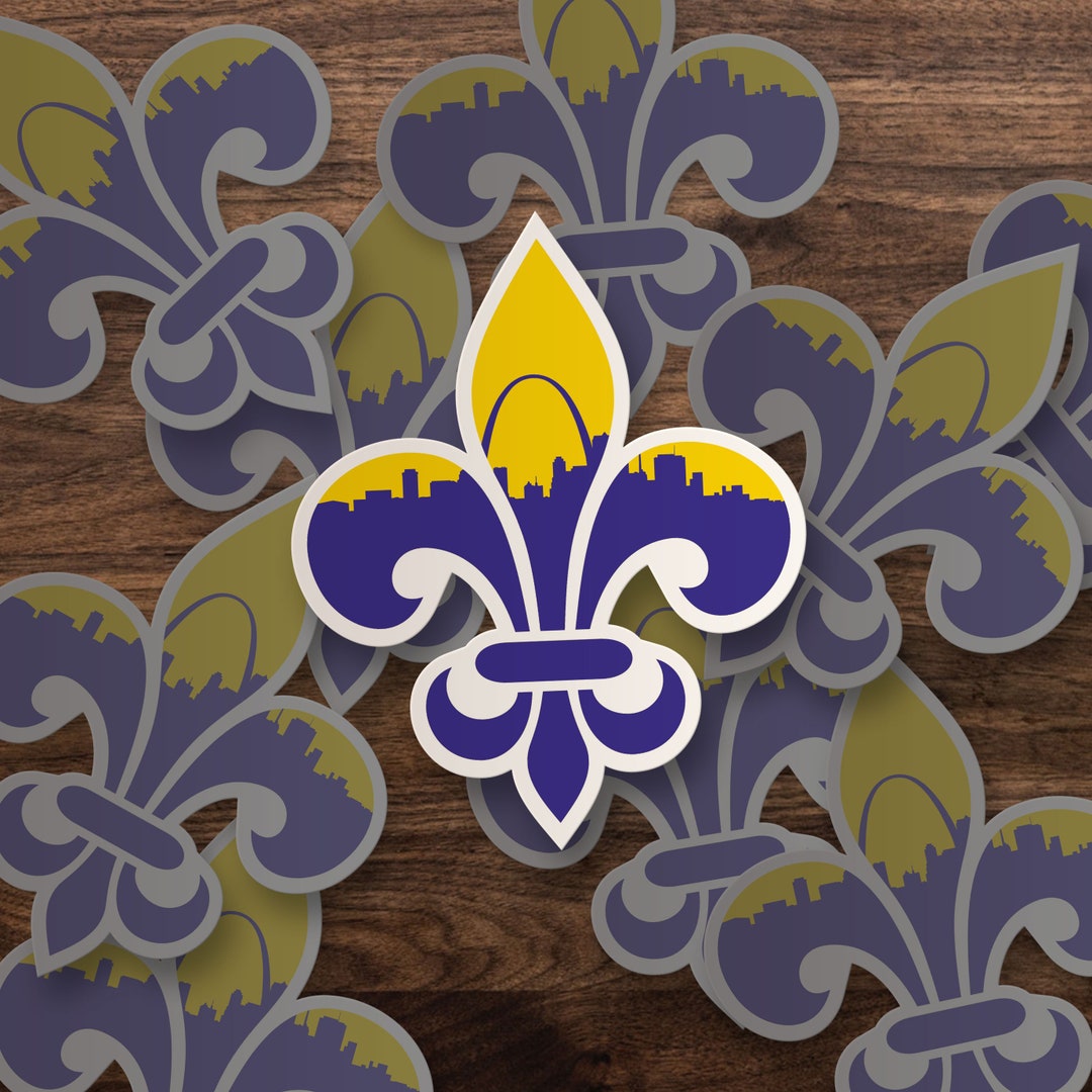 Sticker Vinyl Decal | Fleur De Lis Sticker | Saint Louis Skyline Vinyl ...