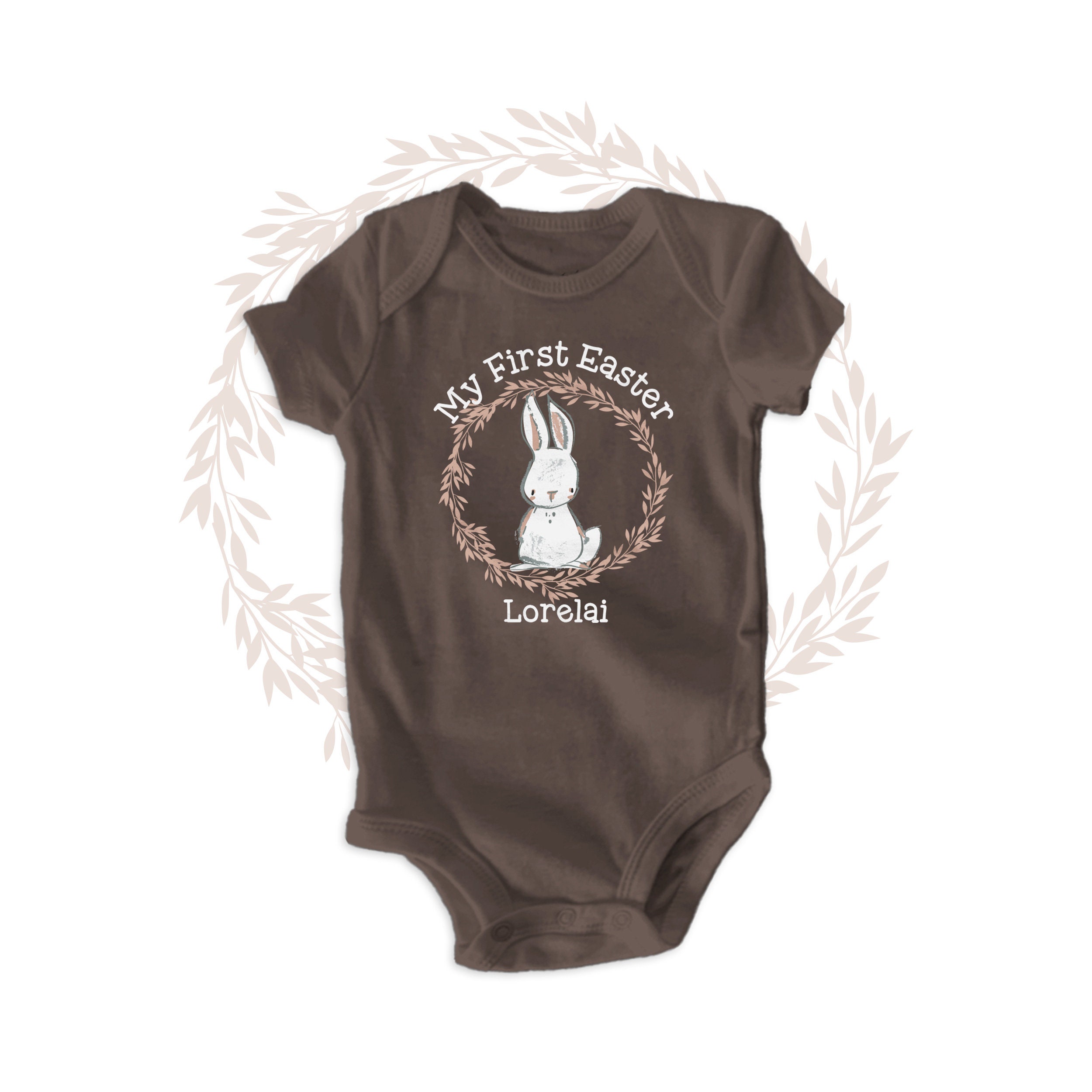 My First Easter Bodysuit | Girl Bunny Personalized Easter Bodysuit or ...